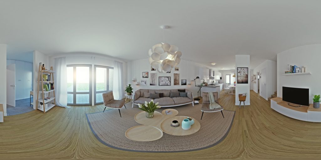360° 3d panoramic virtual tour / Modern interior